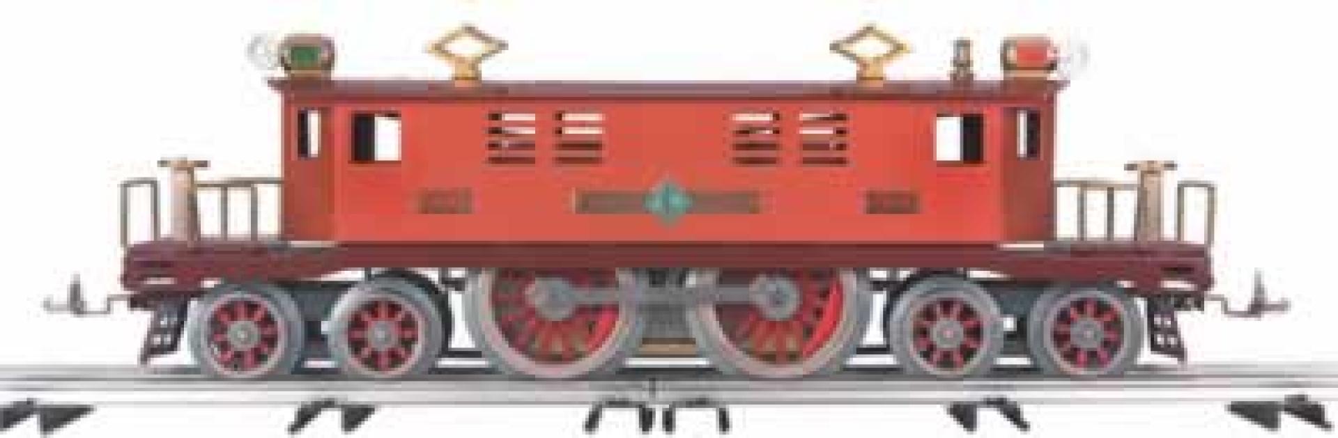 Terra Cotta & Maroon w/Brass Trim Ives 1764E Transition Electric Engine ...