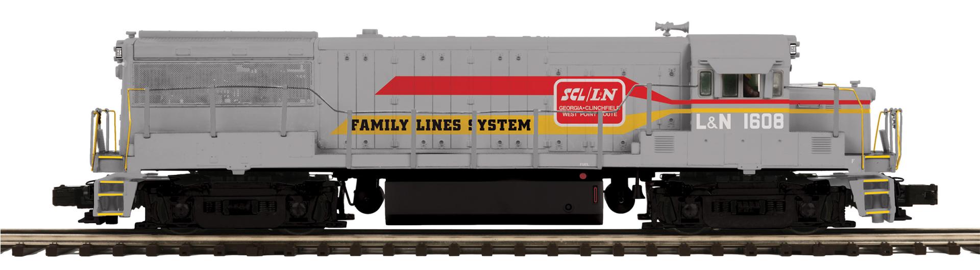 Louisville & Nashville O Scale Premier U25B Diesel Engine With Proto-Sound 3.0 (Hi-Rail Wheels ...