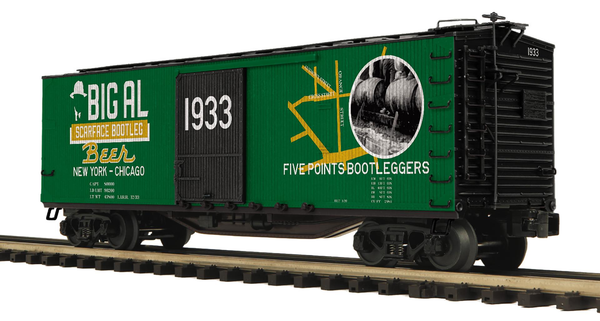 Big Al Scarface Bootleg Beer O Scale Premier 40’ USRA Double Sheathed ...