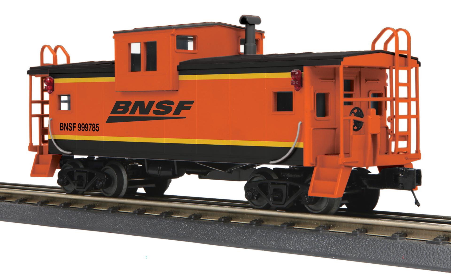 BNSF O Gauge Rugged Rails Extended Vision Caboose | MTH Trains